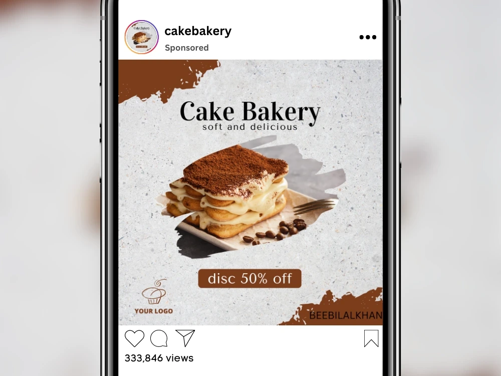 An elegant Backery post designs for social media | Upwork