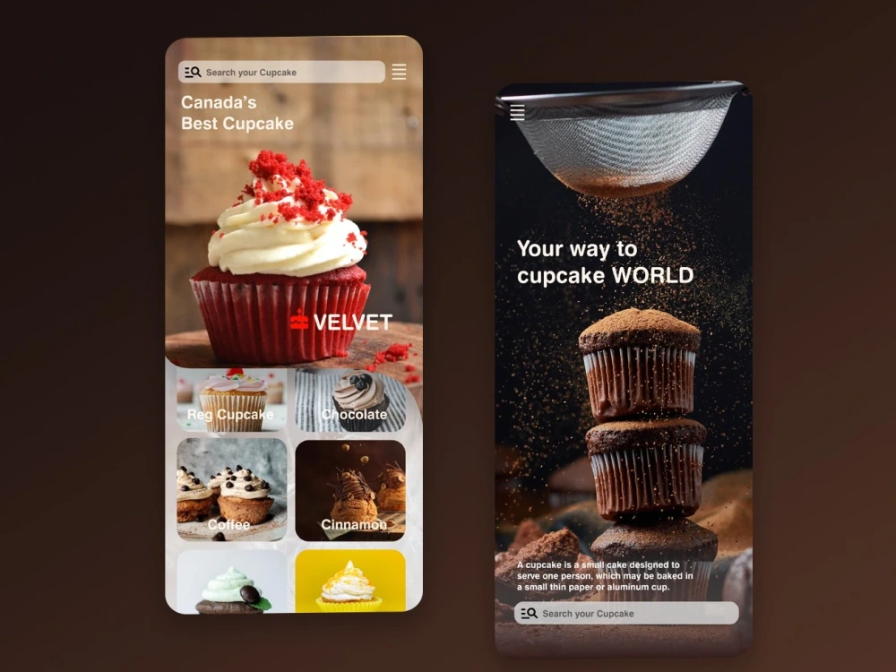 UI/UX Design project for a bakery shope | Upwork