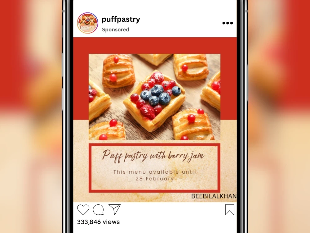 An elegant Backery post designs for social media | Upwork