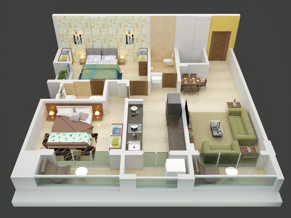 Photo-realistic 3d rendering images for exterior design and interior design | Upwork