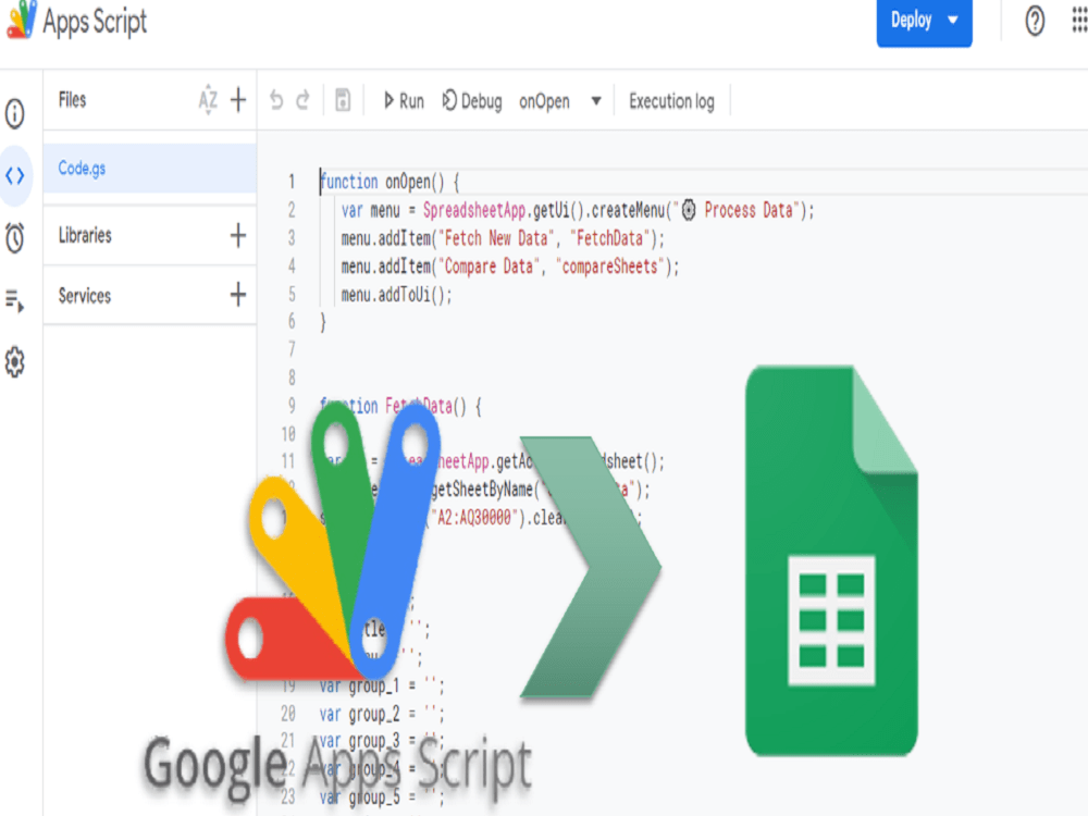 New Google App Script or bug fixing for existing script | Upwork