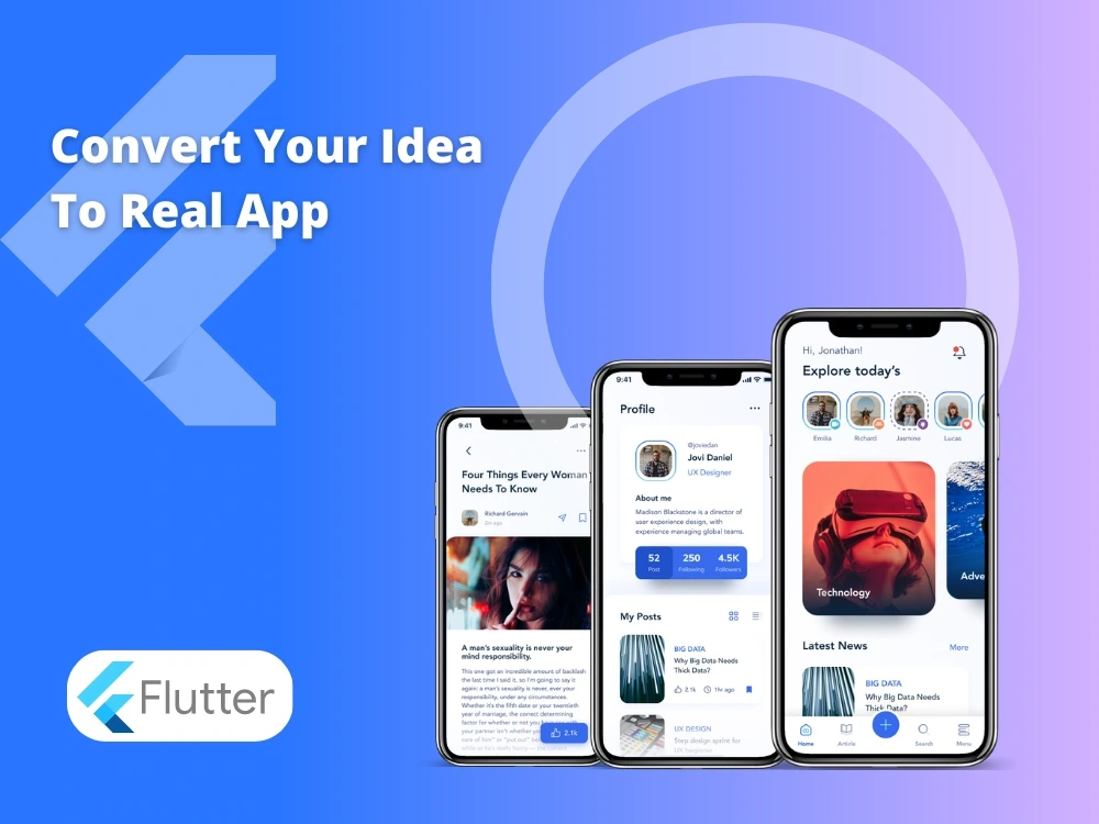 Android and IOS mobile app using flutter | Upwork