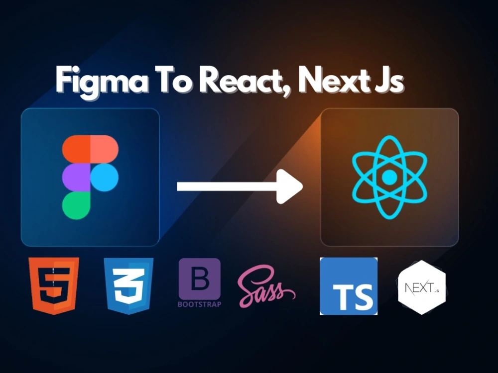 Convert figma, PSD to react js next js | Upwork