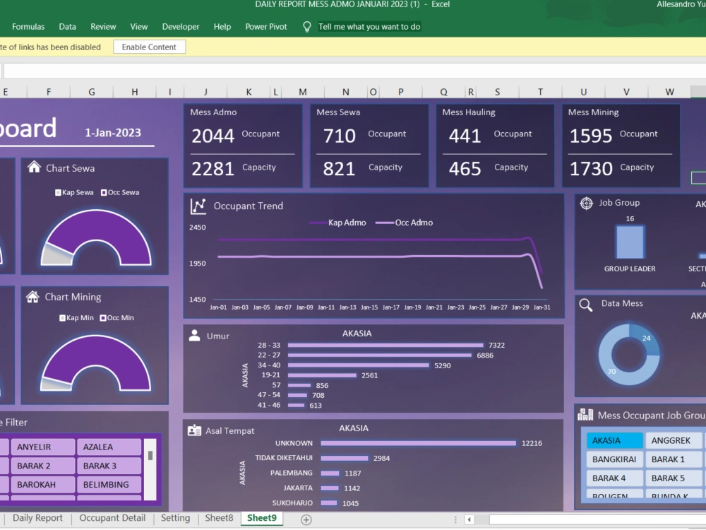 A fancy automate Tableau Dashboard | Upwork