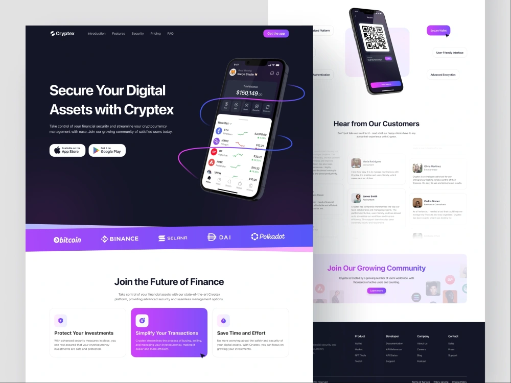 Minimalistic landing page design | Upwork