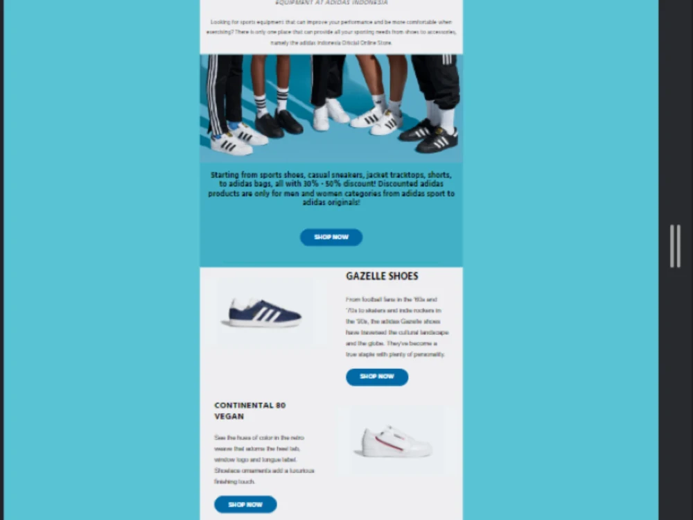 Responsive HTML email template | Upwork