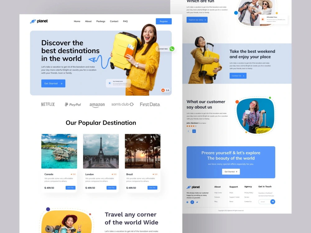 Responsive website design figma UI UX Landing page | Upwork