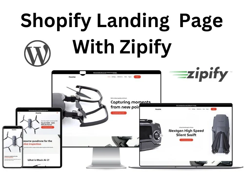 Shopify landing page design with Zipify page builder | Upwork