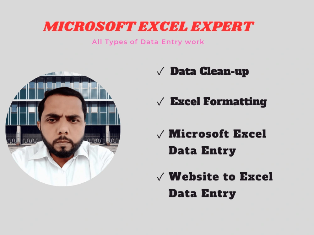 Microsoft Excel data entry, Cleaning and formatting service | Upwork