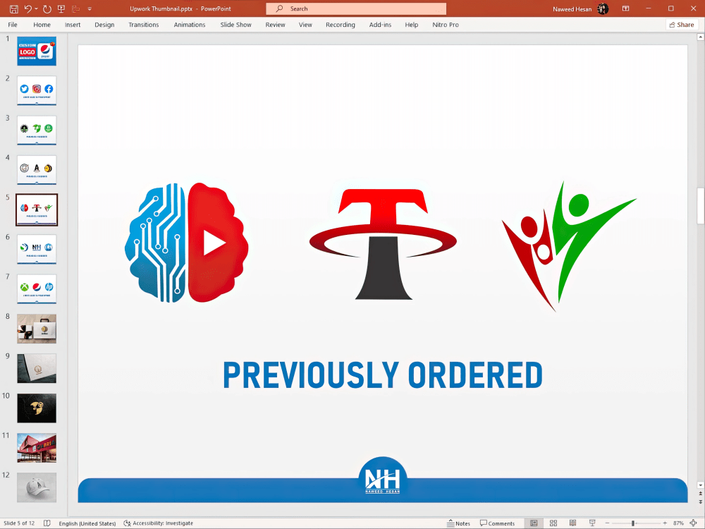 A Professional Logo + Animation made in PowerPoint | Upwork
