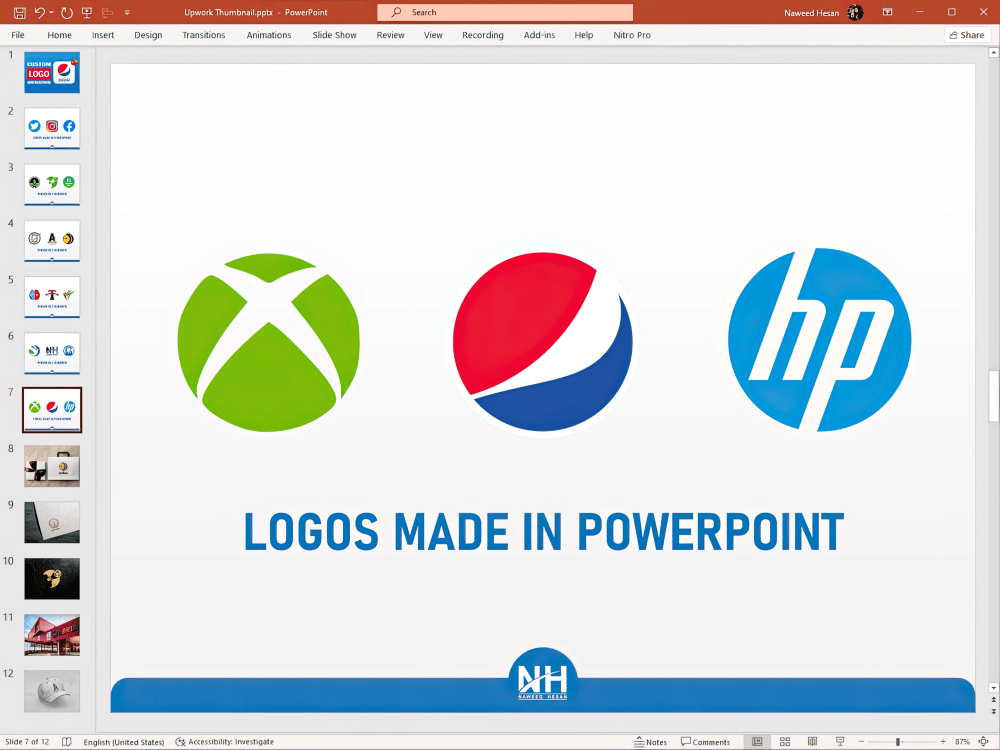 A Professional Logo + Animation made in PowerPoint | Upwork