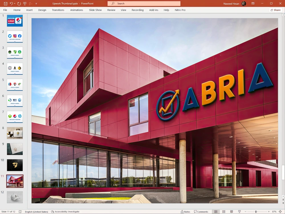 A Professional Logo + Animation made in PowerPoint | Upwork