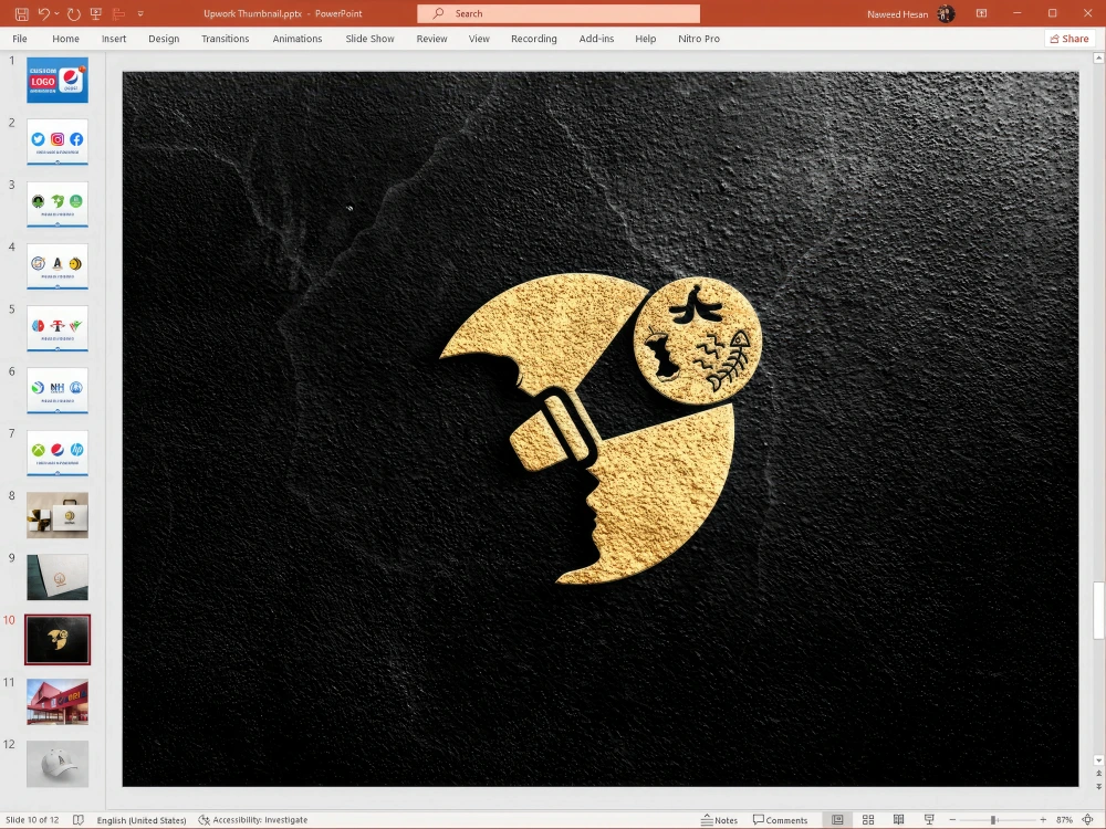 A Professional Logo + Animation made in PowerPoint | Upwork