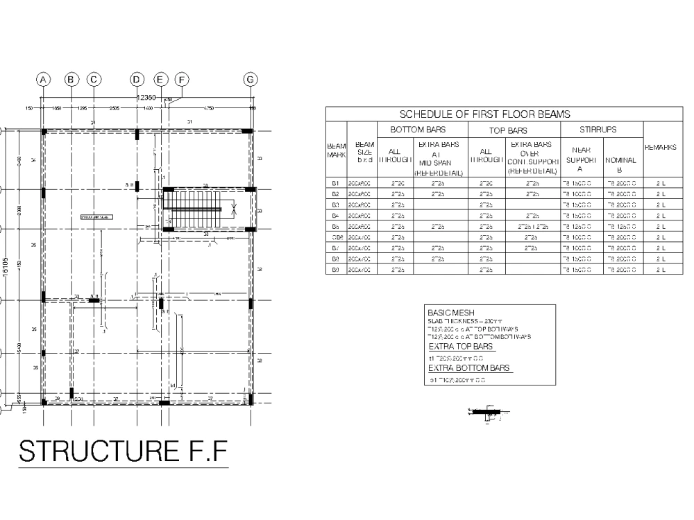 Detailed 2D Structural Drawings for Precise Construction Planning | Upwork
