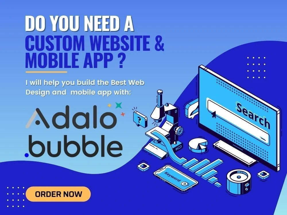 A responsive bubble.io web app, Bubble app development and Adalo | Upwork