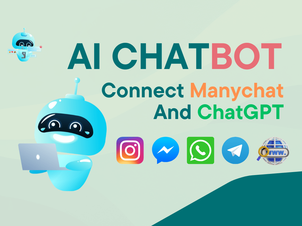 AI chatbot for your Instagram, Facebook, Website using ChatGPT and Manychat | Upwork