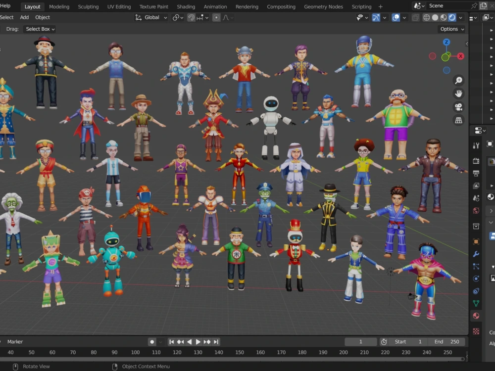 A Fantastic 3D Characters Pack | Upwork