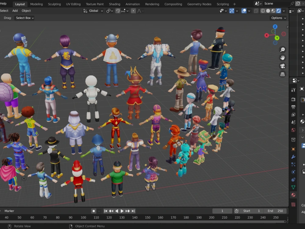 A Fantastic 3D Characters Pack | Upwork