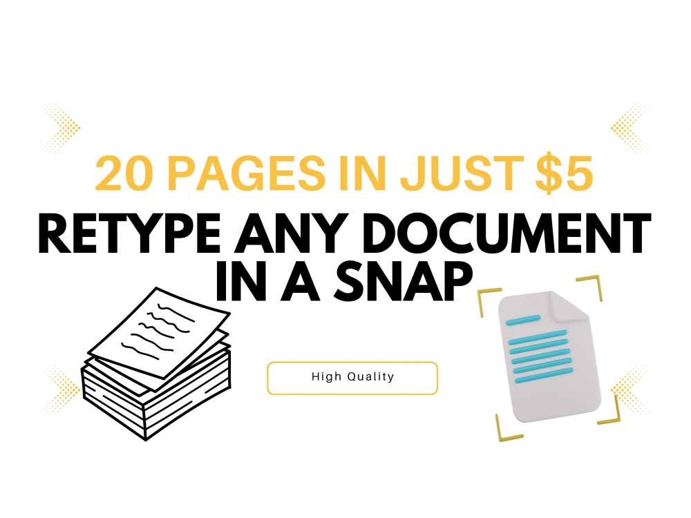 Speedy typing service, retyping scanned documents, and more | Upwork