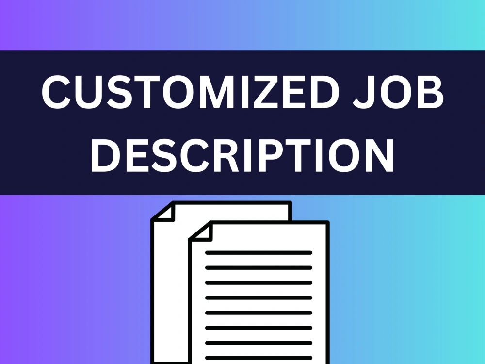 Customized Job Description & Reusable Template | Upwork