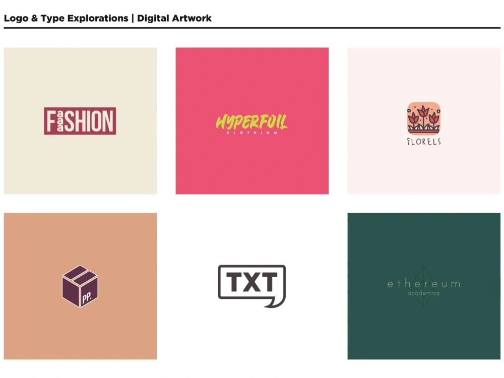 A stunning type based logo for your business! | Upwork