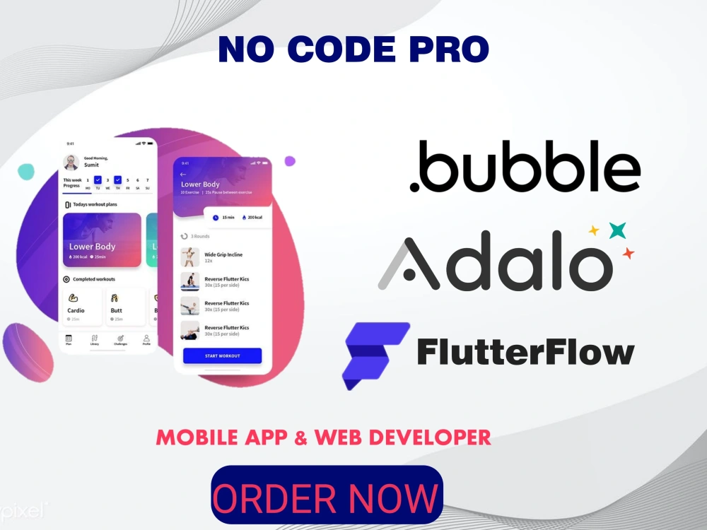 Adalo web app | bubble io | bubble web app | adalo app | bubble developer | Upwork