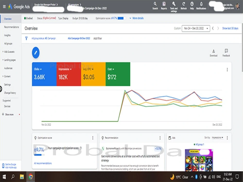 A profitable sales result through a Google PPC search Ads campaign | Upwork