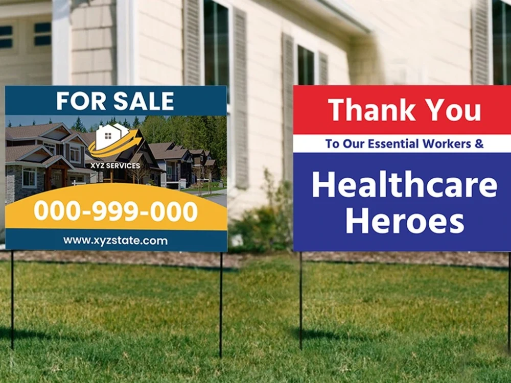 A revamped yard sign tailored to your office | Upwork