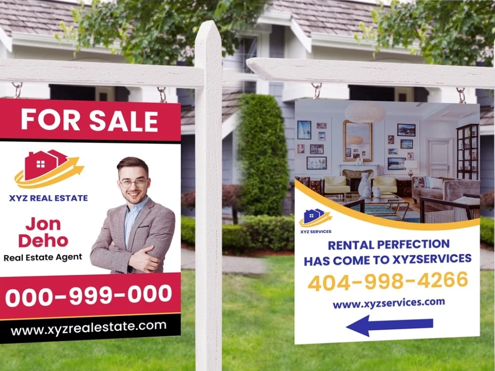 A revamped yard sign tailored to your office | Upwork