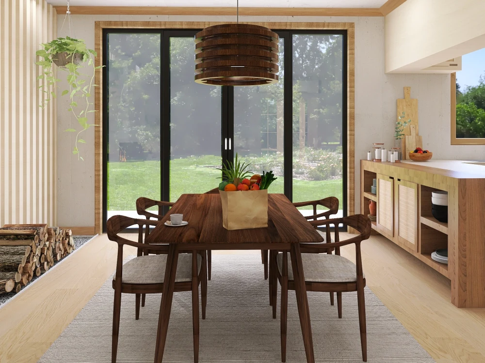 Two to three renderings of new design options for your existing space ...