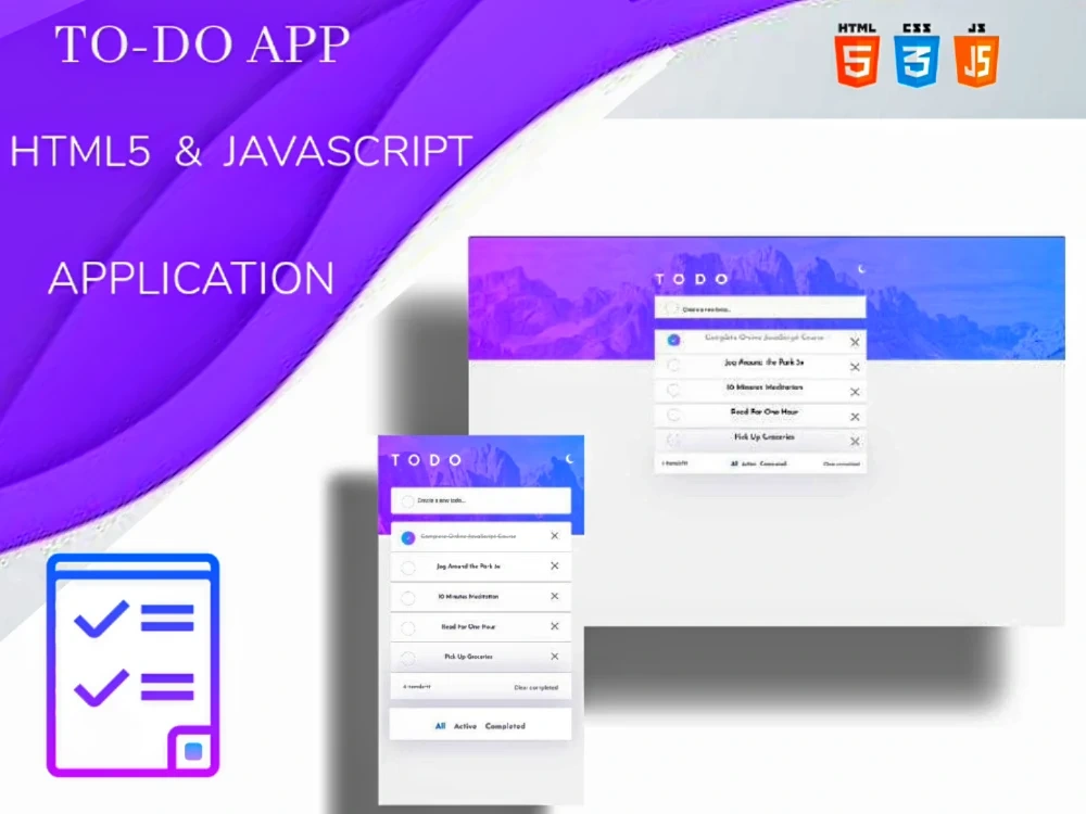 An interactive to-do list web application with beautiful & eye-catching ...