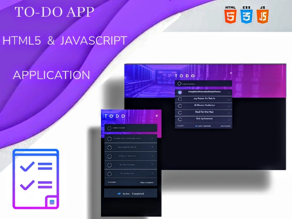 An interactive to-do list web application with beautiful & eye-catching ...