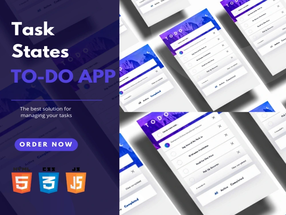 An interactive to-do list web application with beautiful & eye-catching ...