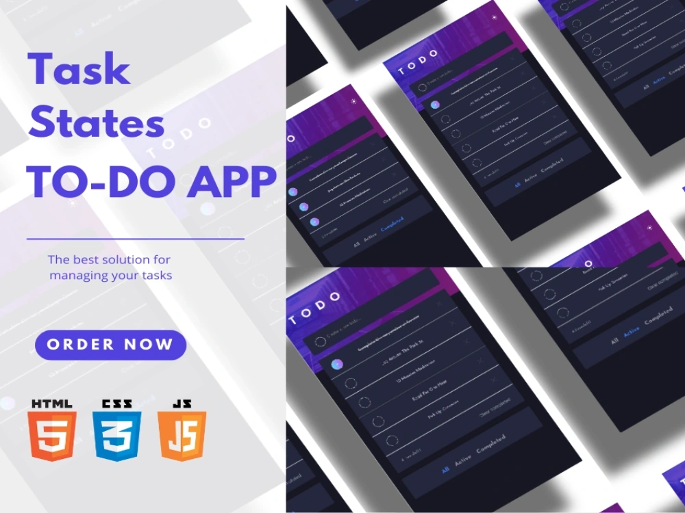 An interactive to-do list web application with beautiful & eye-catching ...