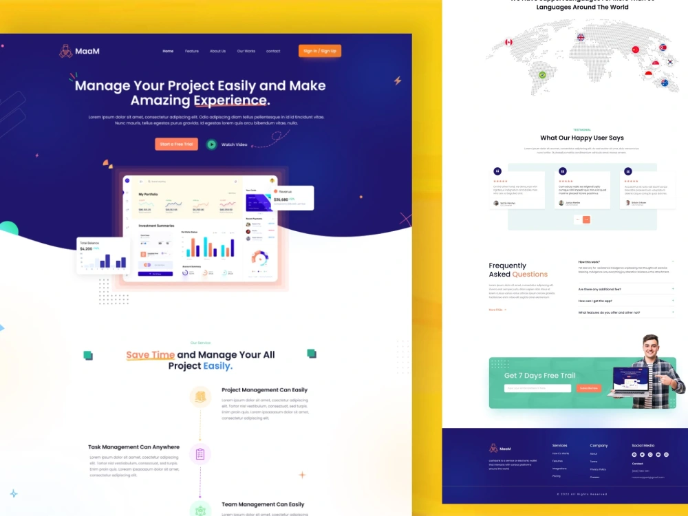 Professional, aesthetic, responsive web landing page UI UX design in Figma | Upwork