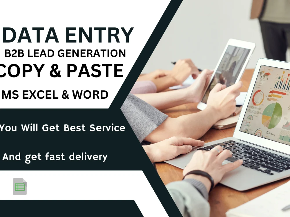 Your Virtual Assistant For Data Entry Copy Paste And B2B Lead Generation | Upwork
