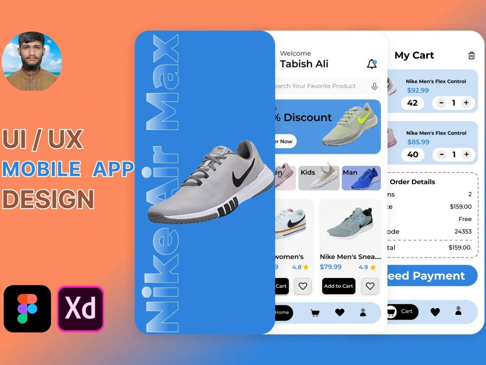 Ui/ux expert/mobile app ui/mobile & web ui ux designer in Figma & Adobe ...