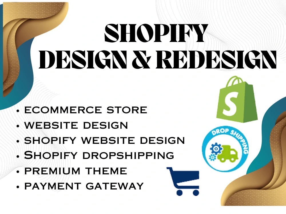 A set up a Shopify website or Shopify store design with optimization ...