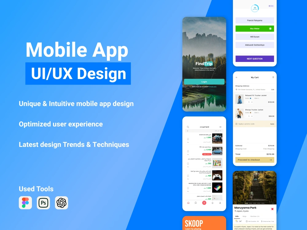 A unique mobile App UI/UX design in Figma | Upwork