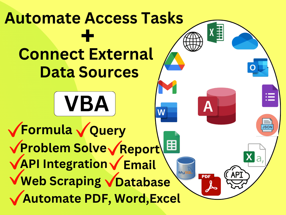 Automate Ms Access Database With Vba Solve Any Errorsproblems Upwork