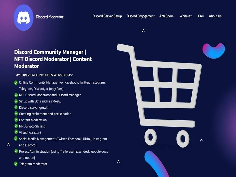 An expert nft discord moderator, admin and manager | Upwork