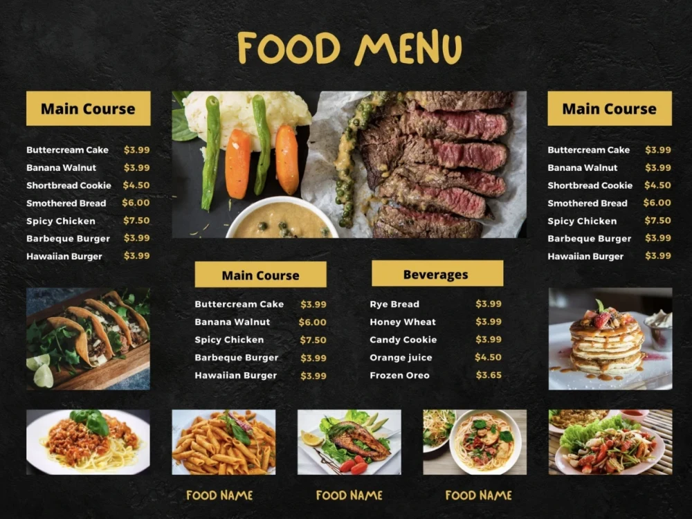 Eye-catching RESTAURANT MENU / FLYER design | Upwork