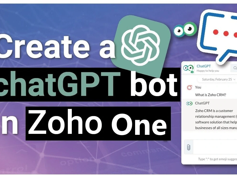 Zoho Integrated With AI / ChatGPT | Upwork