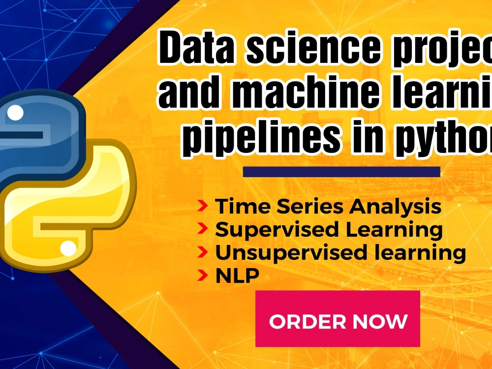 Machine learning pipeline & data science project in python | Upwork