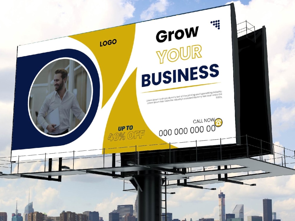 Modern & creative Billboard Design for Eye-Catching Advertisement | Upwork