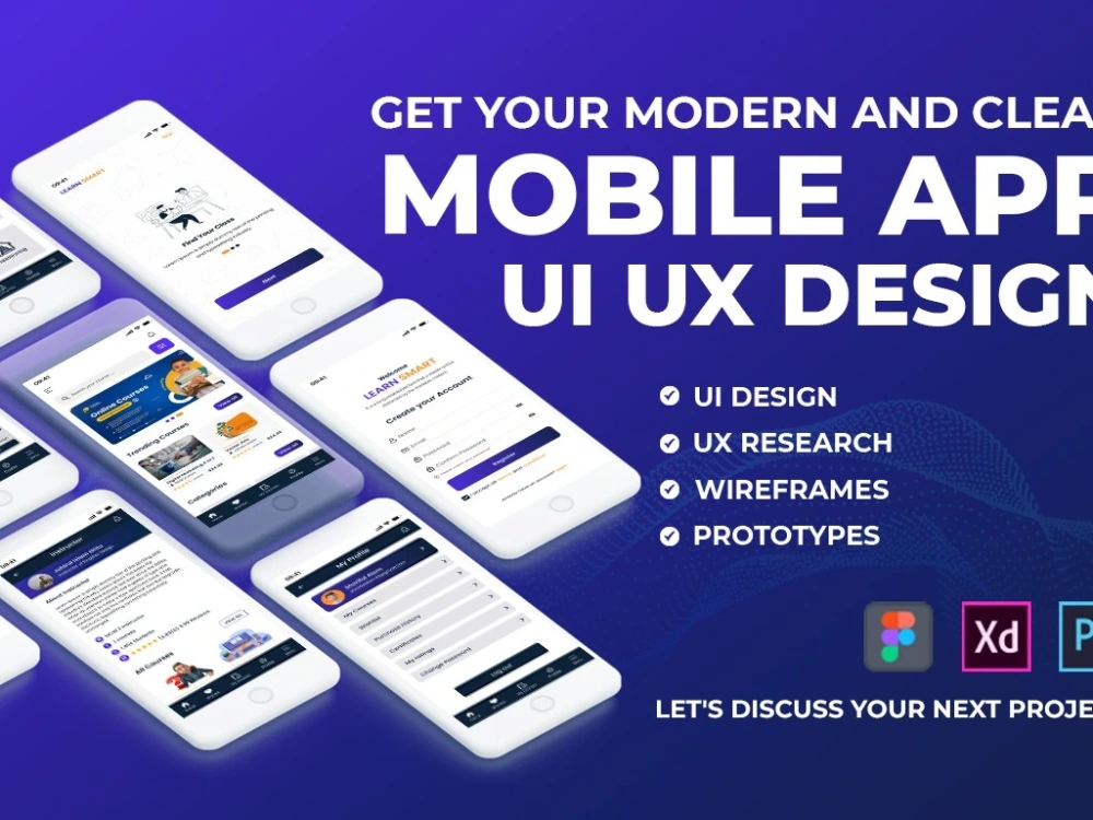 Mobile app UI UX design,mobile app ui in Figma | Upwork