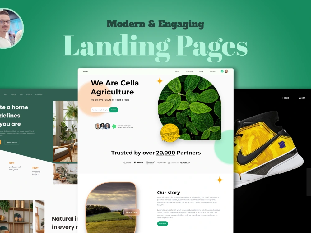 An engaging and responsive landing page for your website | Upwork