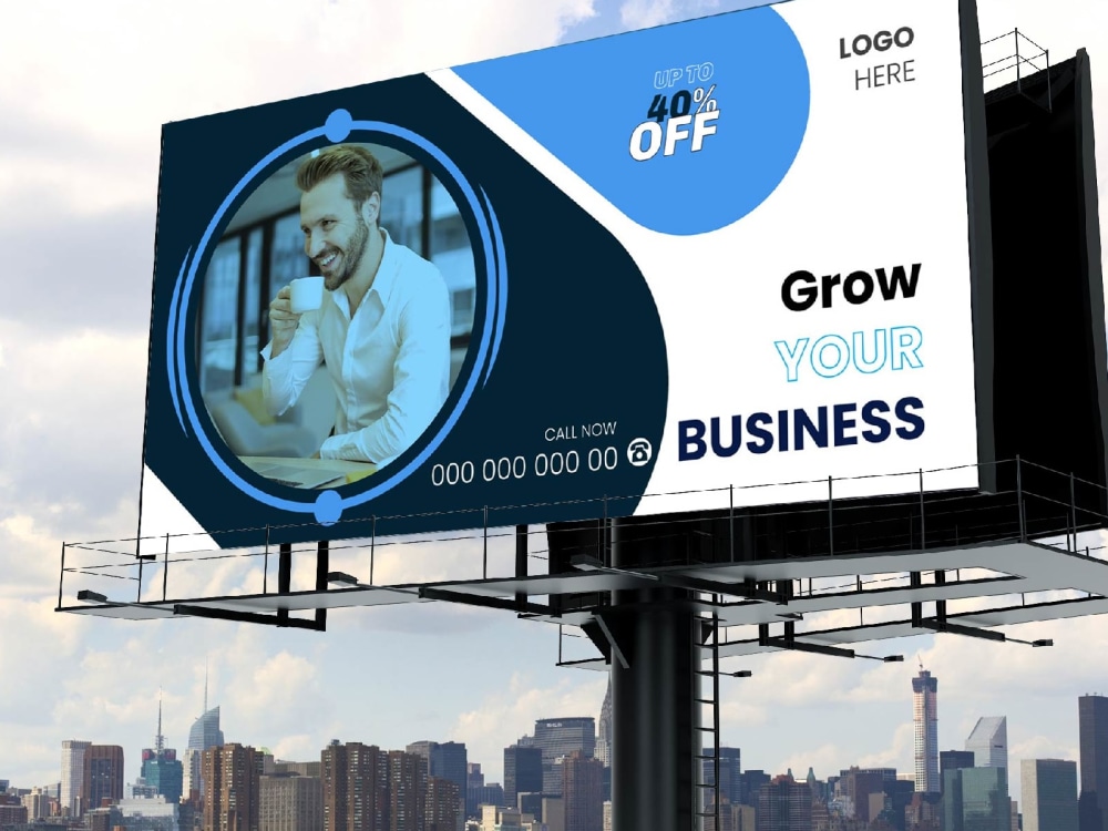 Modern & creative Billboard Design for Eye-Catching Advertisement | Upwork