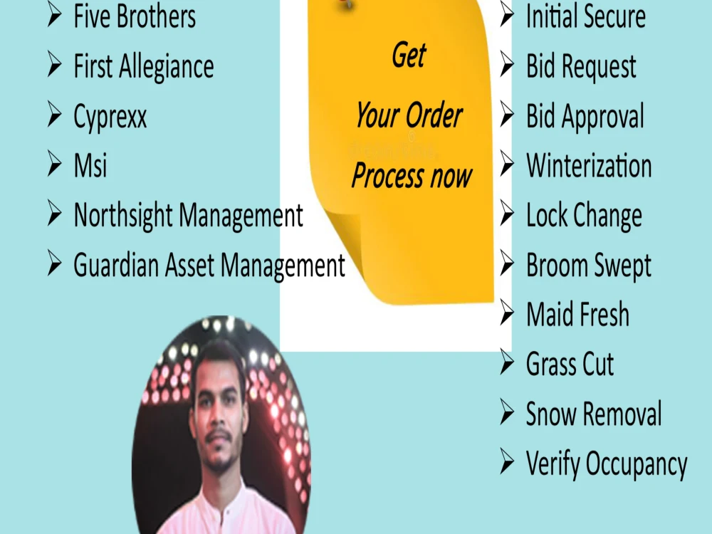 Process your property preservation work orders | Upwork