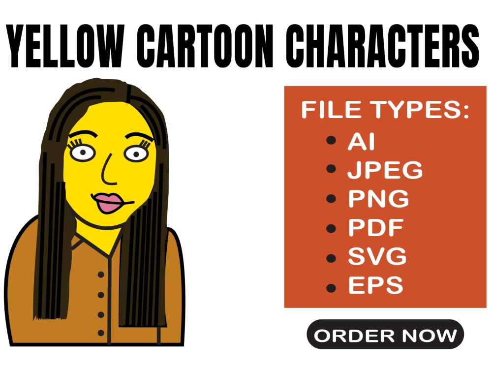 Yellow character cartoons sketching perfectly | Upwork